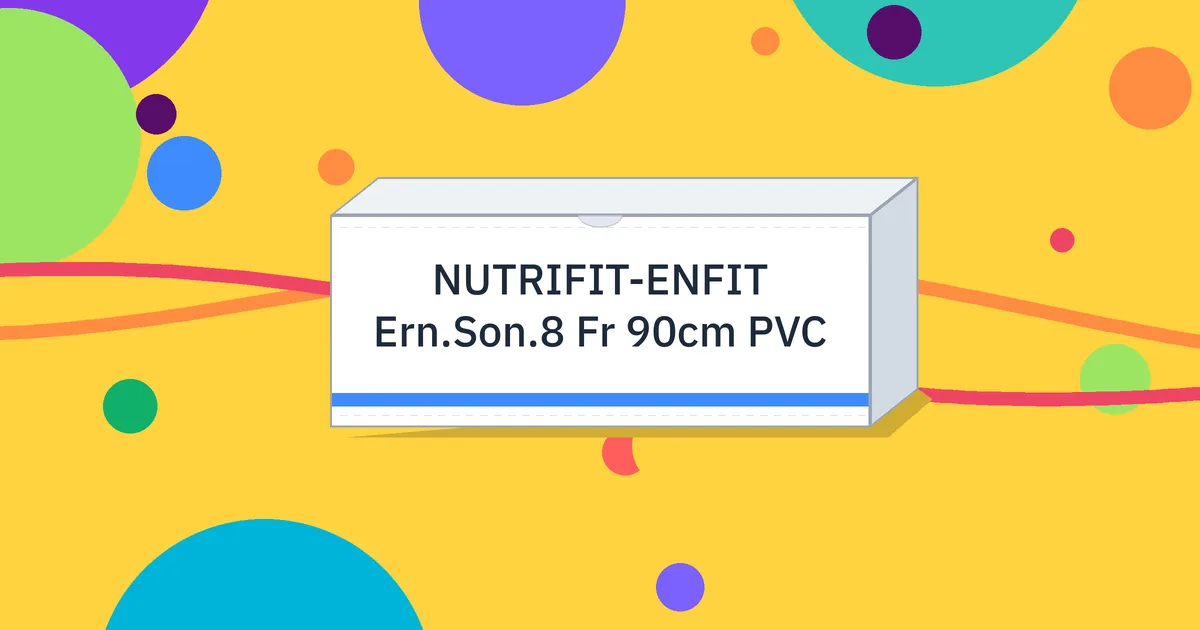 Symbolbild: Packung mit der Aufschrift NUTRIFIT-ENFIT Ern.Son.8 Fr 90cm PVC (PZN 14173402) – Verfügbarkeit und Bezug in Apotheken in Frankfurt am Main