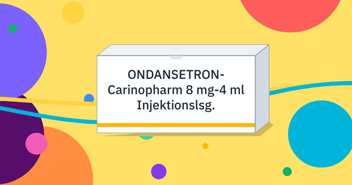 Symbolbild: Packung mit der Aufschrift ONDANSETRON-Carinopharm 8 mg-4 ml Injektionslsg. (PZN 14030447) – Verfügbarkeit und Bezug in Apotheken in Frankfurt am Main
