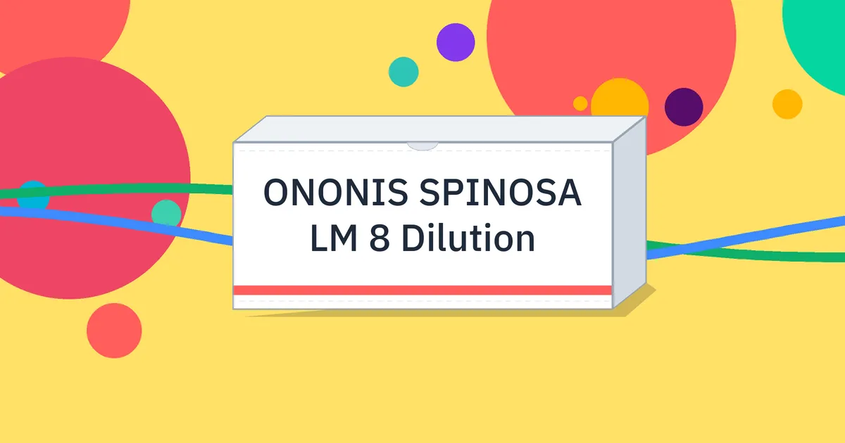 Symbolbild: Packung mit der Aufschrift ONONIS SPINOSA LM 8 Dilution (PZN 13625629) – Verfügbarkeit und Bezug in Apotheken in Frankfurt am Main