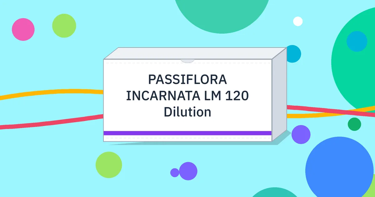 Symbolbild: Packung mit der Aufschrift PASSIFLORA INCARNATA LM 120 Dilution (PZN 12977088) – Verfügbarkeit und Bezug in Apotheken in Frankfurt am Main