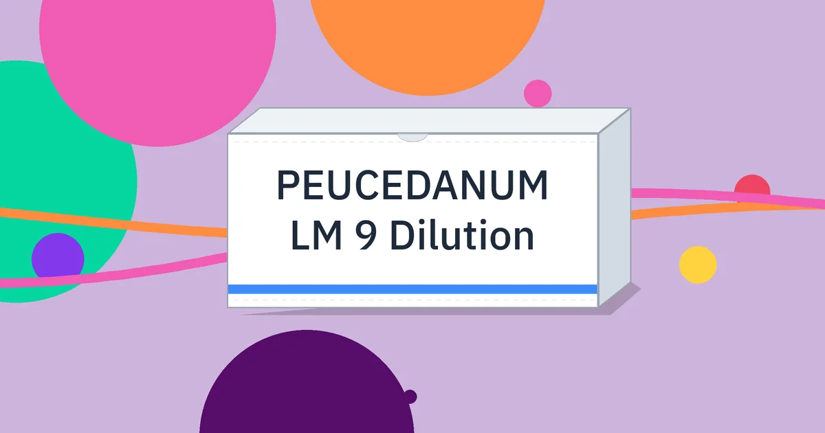 Symbolbild: Packung mit der Aufschrift PEUCEDANUM LM 9 Dilution (PZN 13636461) – Verfügbarkeit und Bezug in Apotheken in Frankfurt am Main