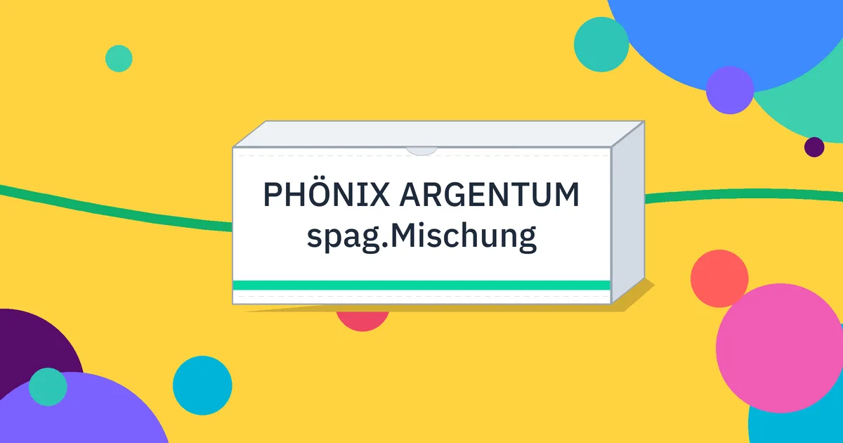 Symbolbild: Packung mit der Aufschrift PHÖNIX ARGENTUM spag.Mischung (PZN 04222938) – Verfügbarkeit und Bezug in Apotheken in Frankfurt am Main