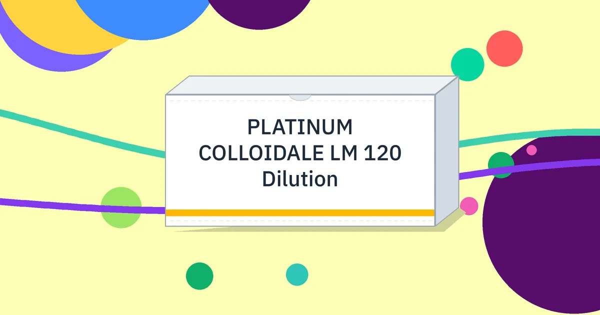 Symbolbild: Packung mit der Aufschrift PLATINUM COLLOIDALE LM 120 Dilution (PZN 13038257) – Verfügbarkeit und Bezug in Apotheken in Frankfurt am Main