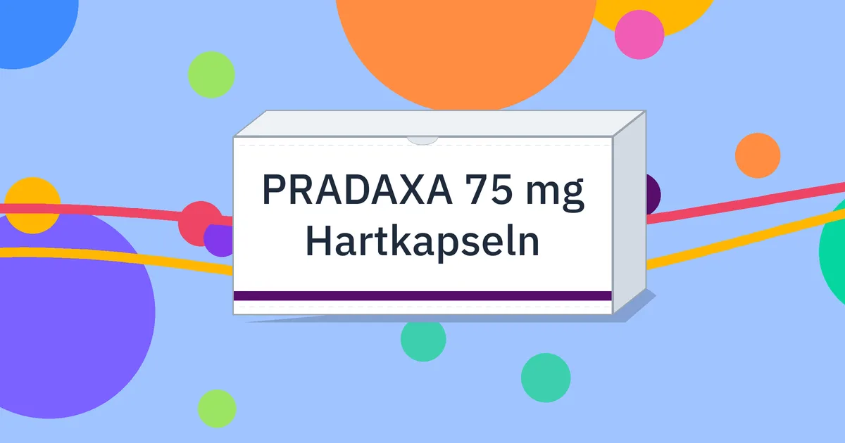 Symbolbild: Packung mit der Aufschrift PRADAXA 75 mg Hartkapseln (PZN 16335866) – Verfügbarkeit und Bezug in Apotheken in Frankfurt am Main