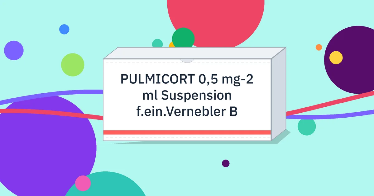 Symbolbild: Packung mit der Aufschrift PULMICORT 0,5 mg-2 ml Suspension f.ein.Vernebler B (PZN 00163073) – Verfügbarkeit und Bezug in Apotheken in Frankfurt am Main