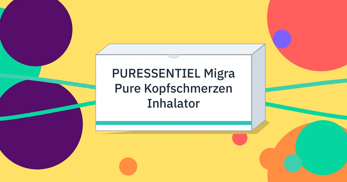 Symbolbild: Packung mit der Aufschrift PURESSENTIEL Migra Pure Kopfschmerzen Inhalator (PZN 18899461) – Verfügbarkeit und Bezug in Apotheken in Frankfurt am Main