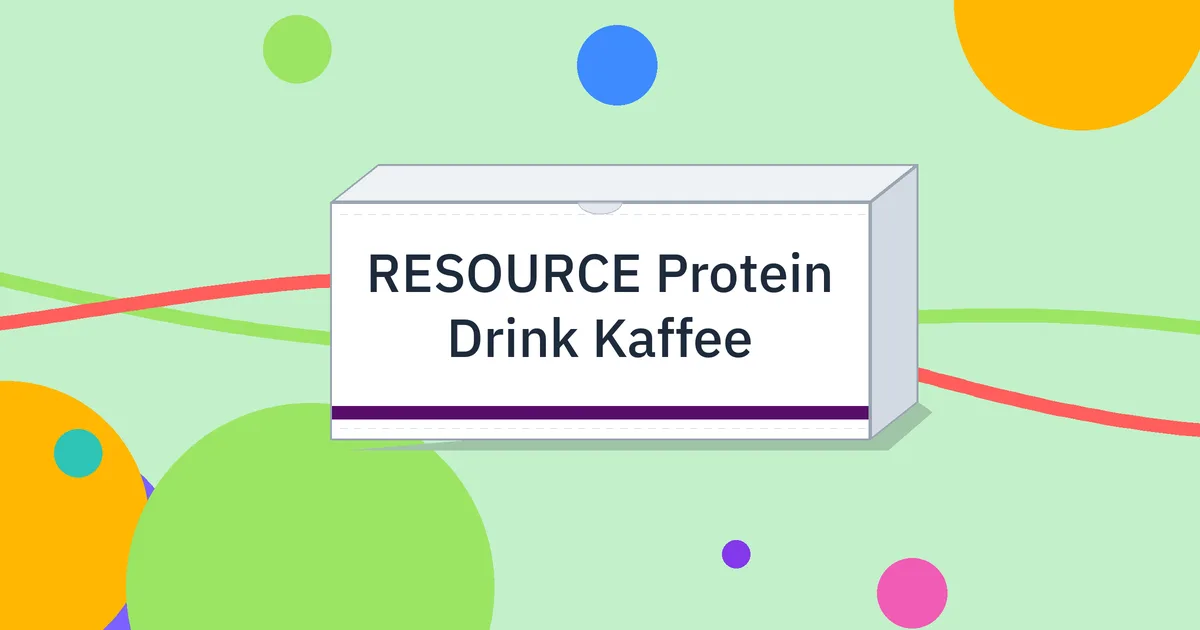 Symbolbild: Packung mit der Aufschrift RESOURCE Protein Drink Kaffee (PZN 20323024) – Verfügbarkeit und Bezug in Apotheken in Frankfurt am Main