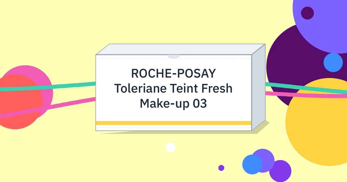 Symbolbild: Packung mit der Aufschrift ROCHE-POSAY Toleriane Teint Fresh Make-up 03 (PZN 01828617) – Verfügbarkeit und Bezug in Apotheken in Frankfurt am Main