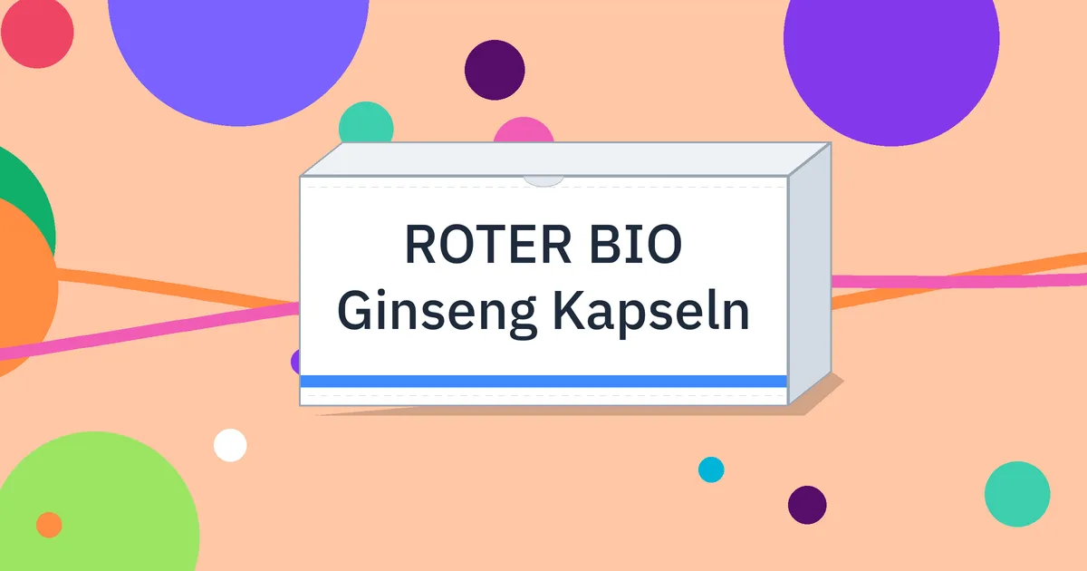 Symbolbild: Packung mit der Aufschrift ROTER BIO Ginseng Kapseln (PZN 16501773) – Verfügbarkeit und Bezug in Apotheken in Frankfurt am Main