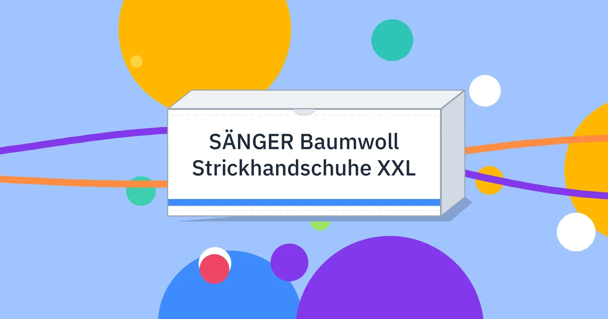 Symbolbild: Packung mit der Aufschrift SÄNGER Baumwoll Strickhandschuhe XXL (PZN 04533503) – Verfügbarkeit und Bezug in Apotheken in Frankfurt am Main