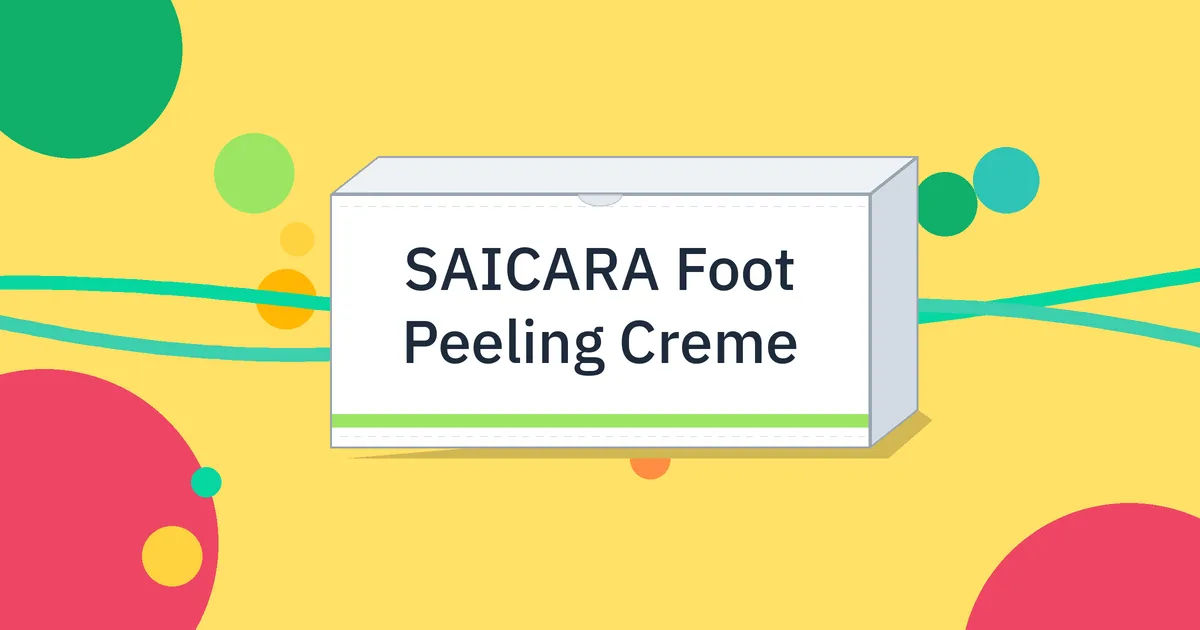 Symbolbild: Packung mit der Aufschrift SAICARA Foot Peeling Creme (PZN 02405505) – Verfügbarkeit und Bezug in Apotheken in Frankfurt am Main