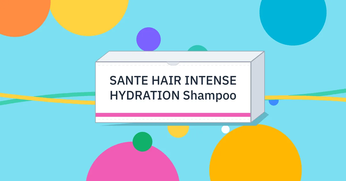 Symbolbild: Packung mit der Aufschrift SANTE HAIR INTENSE HYDRATION Shampoo (PZN 19419517) – Verfügbarkeit und Bezug in Apotheken in Frankfurt am Main