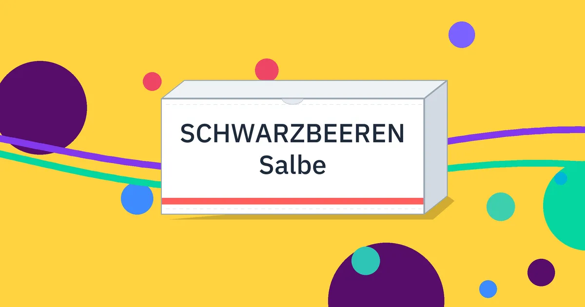Symbolbild: Packung mit der Aufschrift SCHWARZBEEREN Salbe (PZN 18396180) – Verfügbarkeit und Bezug in Apotheken in Frankfurt am Main