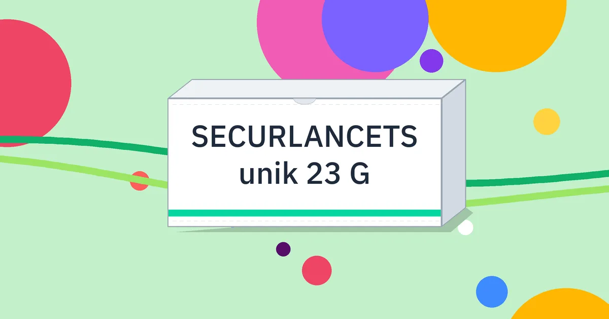 Symbolbild: Packung mit der Aufschrift SECURLANCETS unik 23 G (PZN 10041371) – Verfügbarkeit und Bezug in Apotheken in Frankfurt am Main