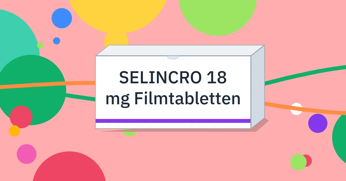 Symbolbild: Packung mit der Aufschrift SELINCRO 18 mg Filmtabletten (PZN 11050550) – Verfügbarkeit und Bezug in Apotheken in Frankfurt am Main