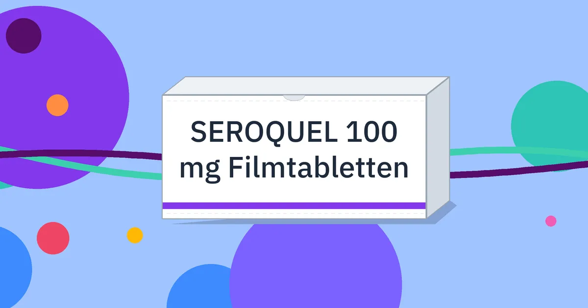 Symbolbild: Packung mit der Aufschrift SEROQUEL 100 mg Filmtabletten (PZN 05520081) – Verfügbarkeit und Bezug in Apotheken in Frankfurt am Main