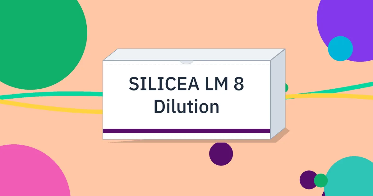 Symbolbild: Packung mit der Aufschrift SILICEA LM 8 Dilution (PZN 13190166) – Verfügbarkeit und Bezug in Apotheken in Frankfurt am Main