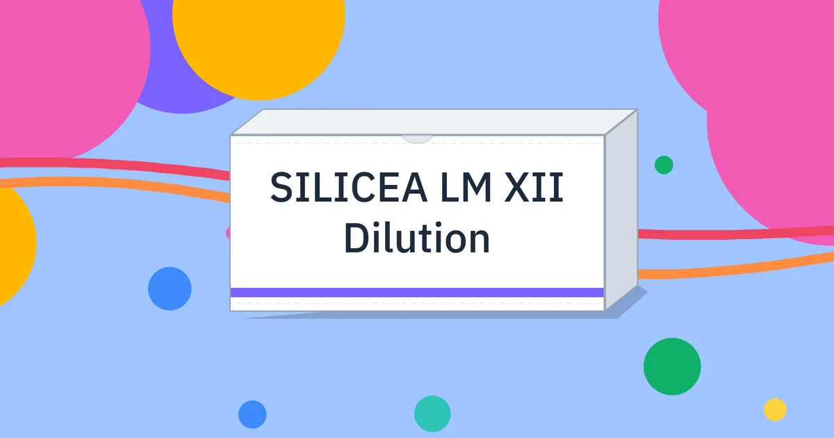 Symbolbild: Packung mit der Aufschrift SILICEA LM XII Dilution (PZN 02675788) – Verfügbarkeit und Bezug in Apotheken in Frankfurt am Main