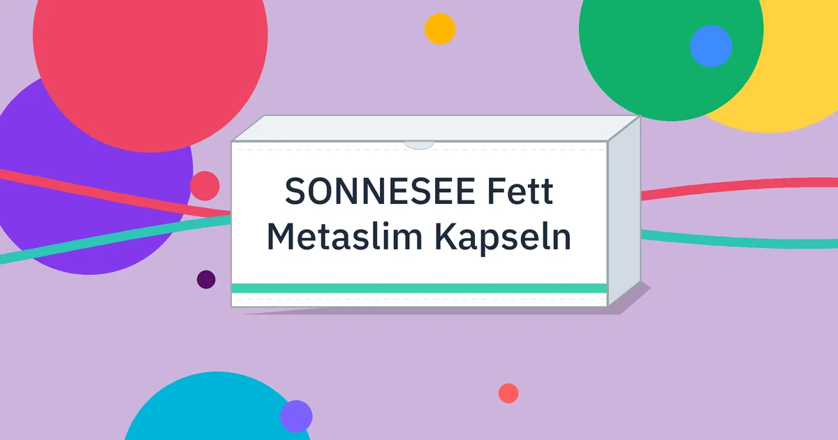 Symbolbild: Packung mit der Aufschrift SONNESEE Fett Metaslim Kapseln (PZN 19457995) – Verfügbarkeit und Bezug in Apotheken in Frankfurt am Main