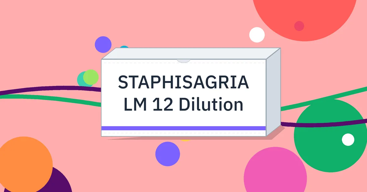 Symbolbild: Packung mit der Aufschrift STAPHISAGRIA LM 12 Dilution (PZN 02603955) – Verfügbarkeit und Bezug in Apotheken in Frankfurt am Main