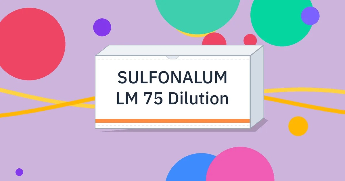 Symbolbild: Packung mit der Aufschrift SULFONALUM LM 75 Dilution (PZN 13209782) – Verfügbarkeit und Bezug in Apotheken in Frankfurt am Main
