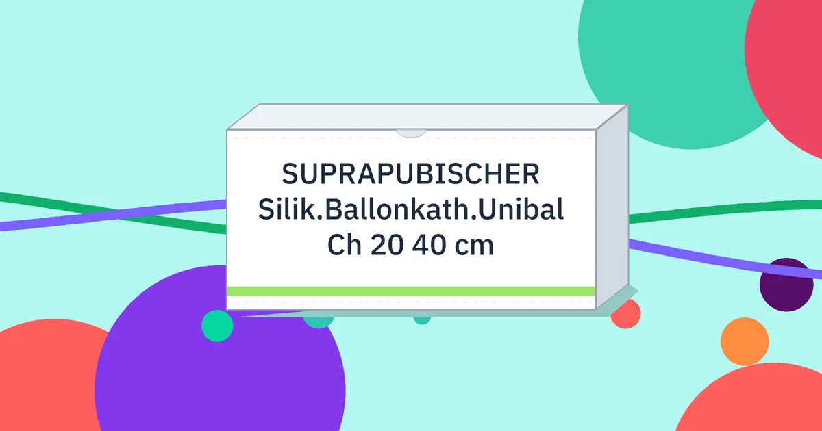 Symbolbild: Packung mit der Aufschrift SUPRAPUBISCHER Silik.Ballonkath.Unibal Ch 20 40 cm (PZN 01152700) – Verfügbarkeit und Bezug in Apotheken in Frankfurt am Main