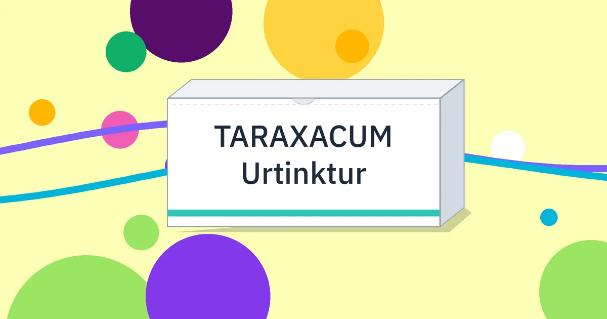 Symbolbild: Packung mit der Aufschrift TARAXACUM Urtinktur (PZN 07092241) – Verfügbarkeit und Bezug in Apotheken in Frankfurt am Main