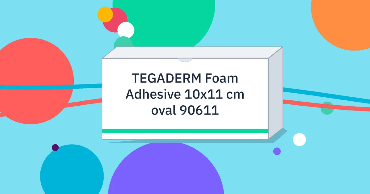 Symbolbild: Packung mit der Aufschrift TEGADERM Foam Adhesive 10x11 cm oval 90611 (PZN 01416197) – Verfügbarkeit und Bezug in Apotheken in Frankfurt am Main