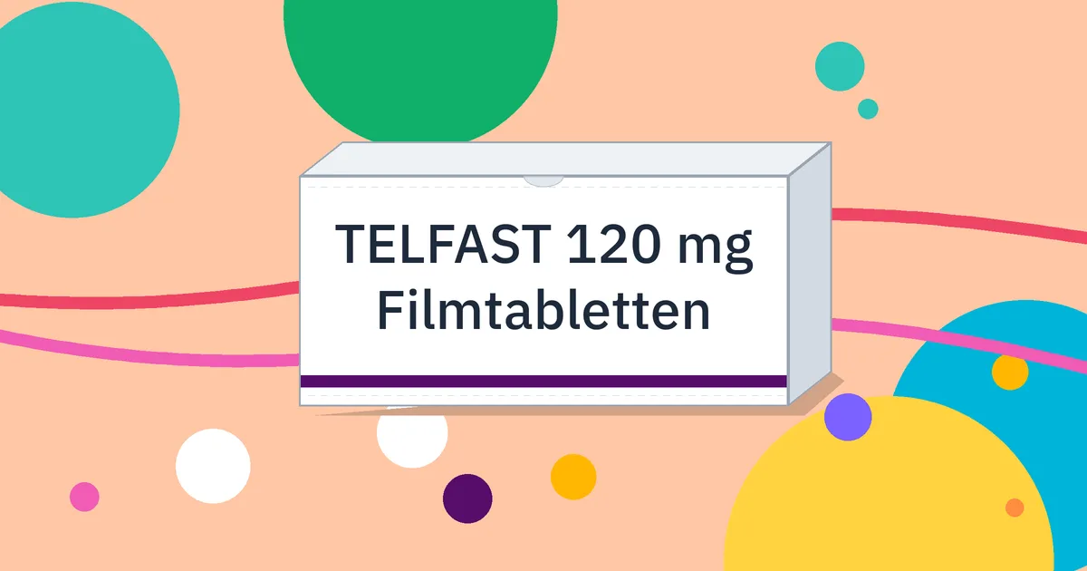 Symbolbild: Packung mit der Aufschrift TELFAST 120 mg Filmtabletten (PZN 05958127) – Verfügbarkeit und Bezug in Apotheken in Frankfurt am Main