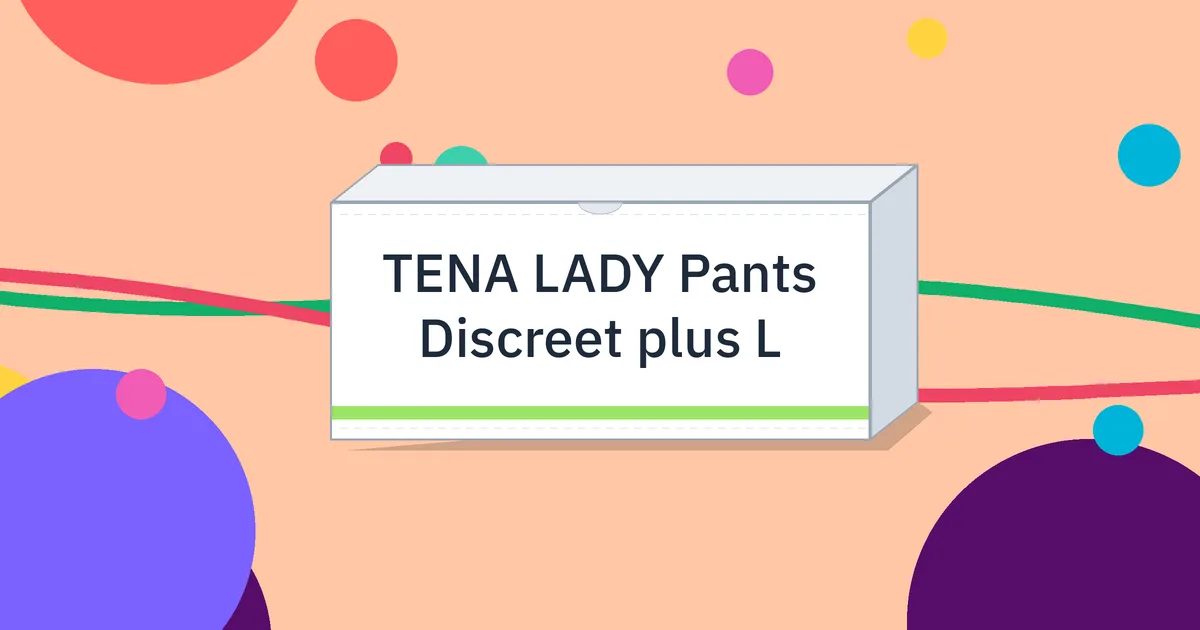Symbolbild: Packung mit der Aufschrift TENA LADY Pants Discreet plus L (PZN 11847018) – Verfügbarkeit und Bezug in Apotheken in Frankfurt am Main