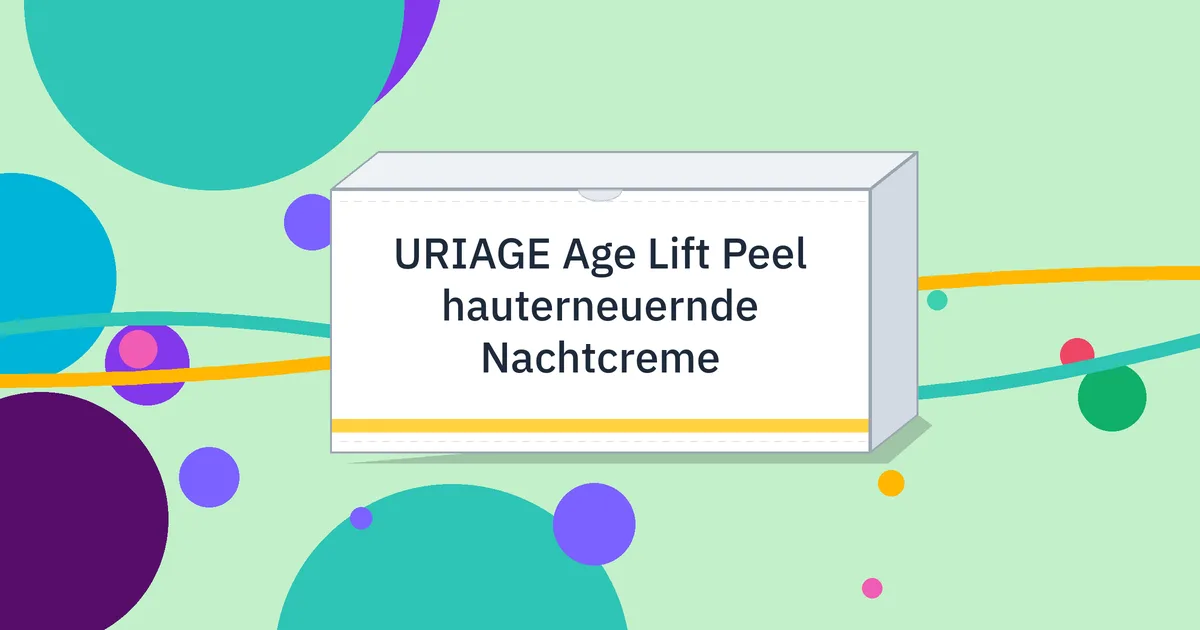Symbolbild: Packung mit der Aufschrift URIAGE Age Lift Peel hauterneuernde Nachtcreme (PZN 18193175) – Verfügbarkeit und Bezug in Apotheken in Frankfurt am Main