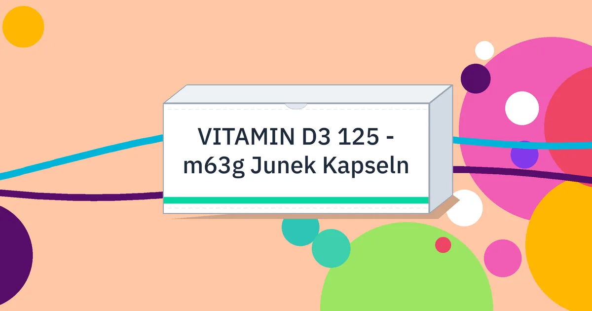 Symbolbild: Packung mit der Aufschrift VITAMIN D3 125 -m63g Junek Kapseln (PZN 11660573) – Verfügbarkeit und Bezug in Apotheken in Frankfurt am Main