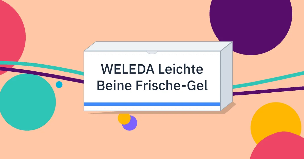 Symbolbild: Packung mit der Aufschrift WELEDA Leichte Beine Frische-Gel (PZN 19423217) – Verfügbarkeit und Bezug in Apotheken in Frankfurt am Main