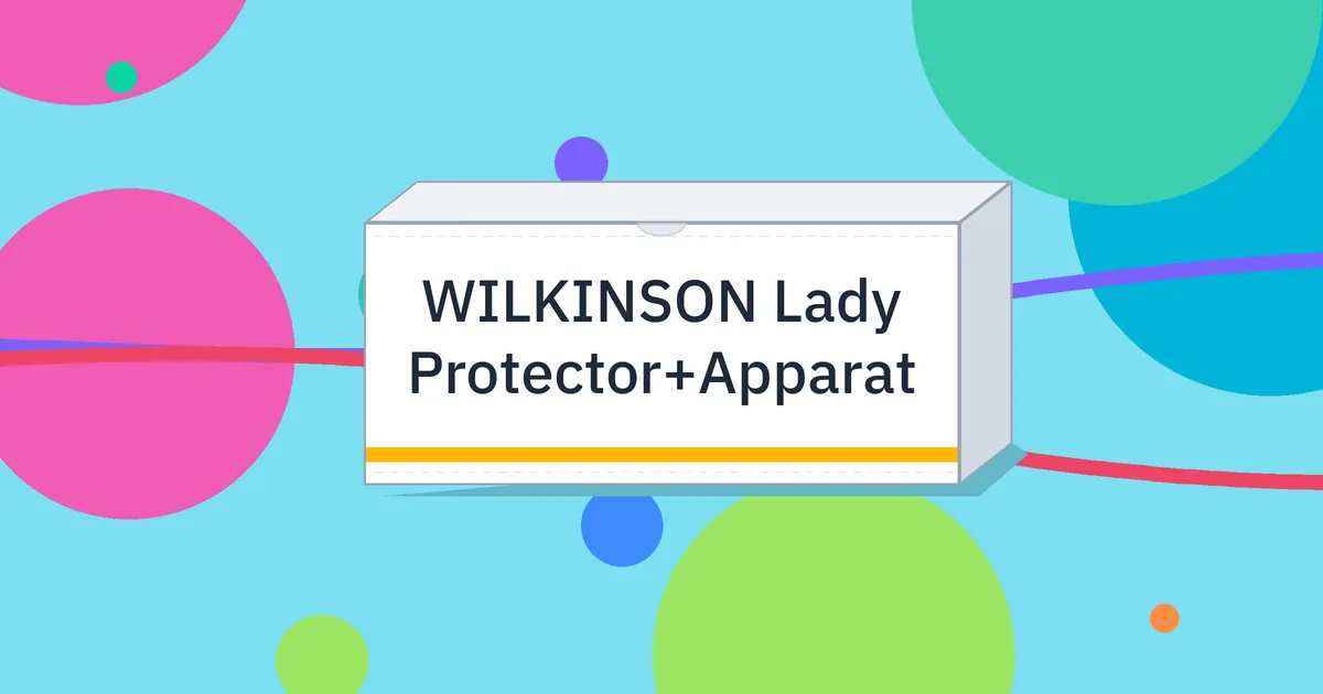 Symbolbild: Packung mit der Aufschrift WILKINSON Lady Protector+Apparat (PZN 00558311) – Verfügbarkeit und Bezug in Apotheken in Frankfurt am Main