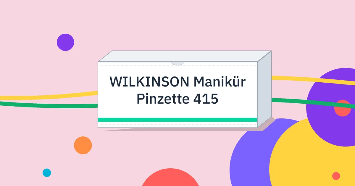 Symbolbild: Packung mit der Aufschrift WILKINSON Manikür Pinzette 415 (PZN 04515698) – Verfügbarkeit und Bezug in Apotheken in Frankfurt am Main