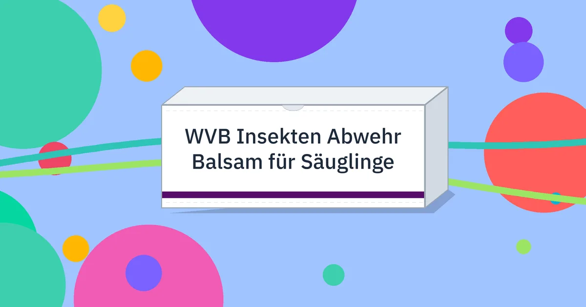 Symbolbild: Packung mit der Aufschrift WVB Insekten Abwehr Balsam für Säuglinge (PZN 18080347) – Verfügbarkeit und Bezug in Apotheken in Frankfurt am Main