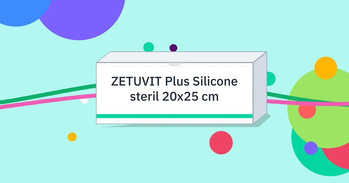Symbolbild: Packung mit der Aufschrift ZETUVIT Plus Silicone steril 20x25 cm (PZN 18268594) – Verfügbarkeit und Bezug in Apotheken in Frankfurt am Main