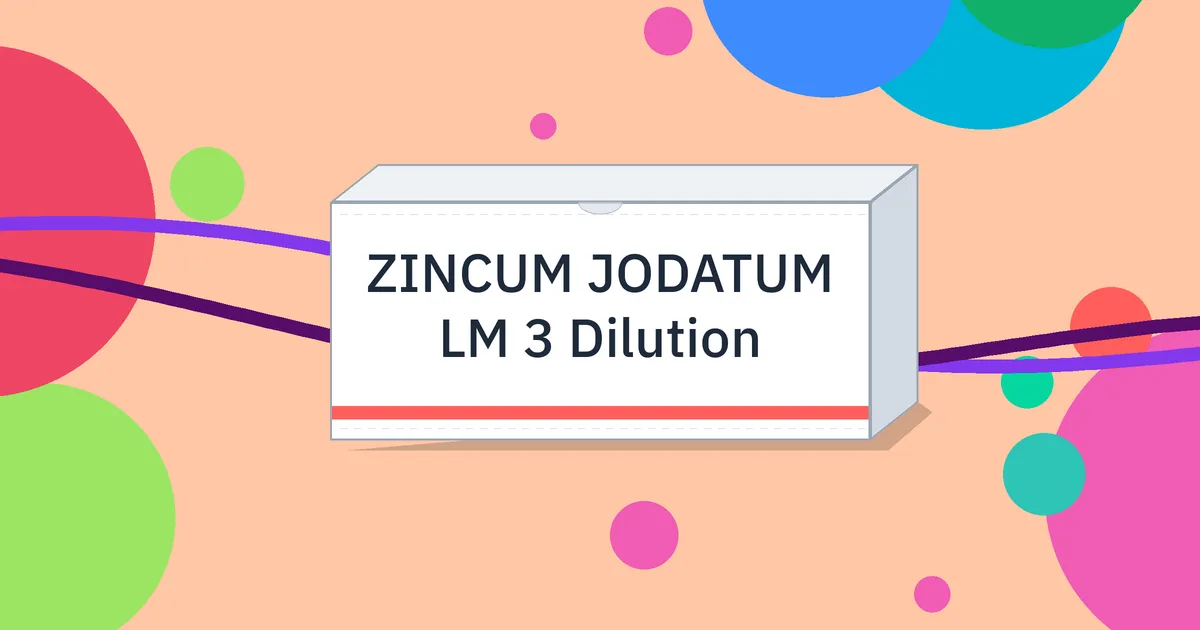Symbolbild: Packung mit der Aufschrift ZINCUM JODATUM LM 3 Dilution (PZN 13293883) – Verfügbarkeit und Bezug in Apotheken in Frankfurt am Main