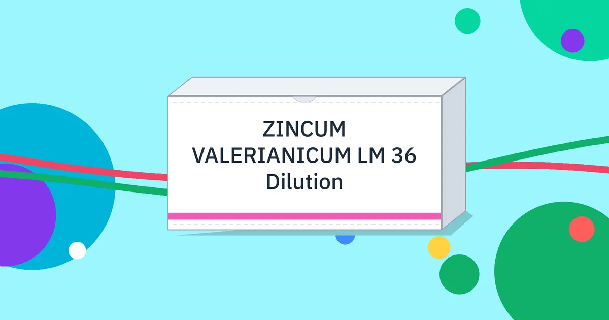 Symbolbild: Packung mit der Aufschrift ZINCUM VALERIANICUM LM 36 Dilution (PZN 13301306) – Verfügbarkeit und Bezug in Apotheken in Frankfurt am Main