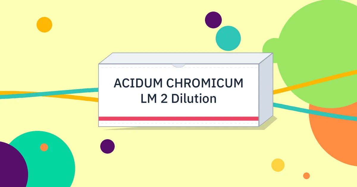 Symbolbild: Packung mit der Aufschrift ACIDUM CHROMICUM LM 2 Dilution (PZN 13272349) – Verfügbarkeit und Bezug in Apotheken in Frankfurt am Main