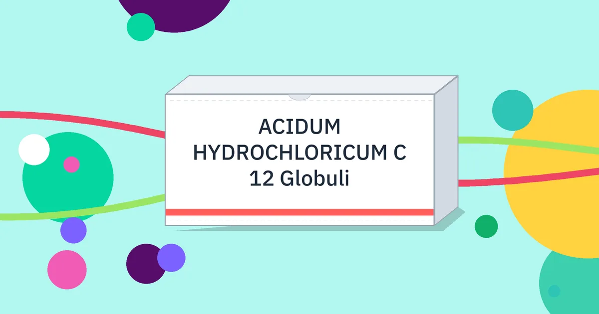 Symbolbild: Packung mit der Aufschrift ACIDUM HYDROCHLORICUM C 12 Globuli (PZN 19715776) – Verfügbarkeit und Bezug in Apotheken in Frankfurt am Main
