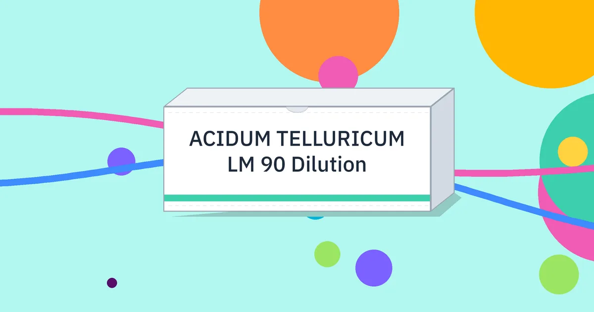Symbolbild: Packung mit der Aufschrift ACIDUM TELLURICUM LM 90 Dilution (PZN 13288244) – Verfügbarkeit und Bezug in Apotheken in Frankfurt am Main