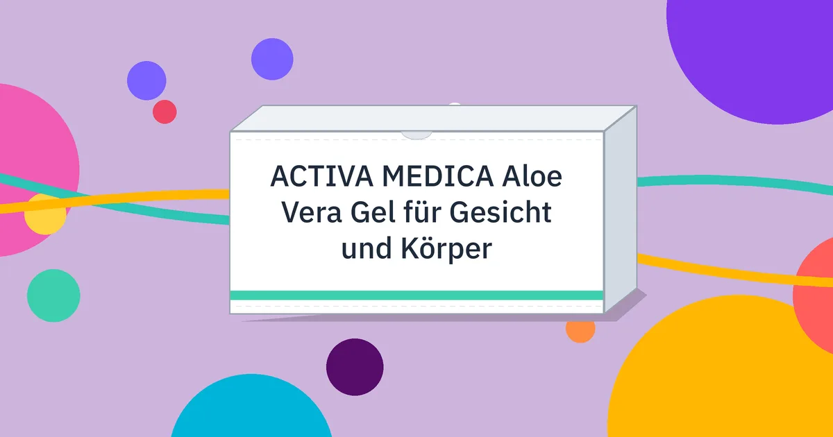 Symbolbild: Packung mit der Aufschrift ACTIVA MEDICA Aloe Vera Gel für Gesicht und Körper (PZN 16882479) – Verfügbarkeit und Bezug in Apotheken in Frankfurt am Main