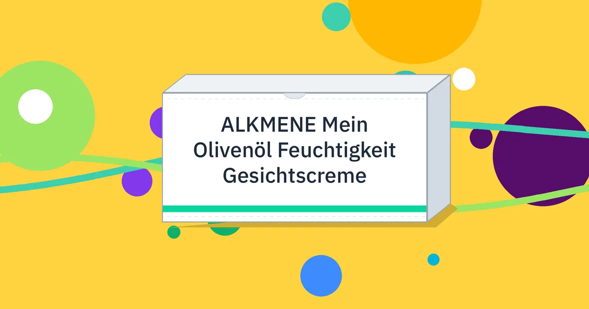 Symbolbild: Packung mit der Aufschrift ALKMENE Mein Olivenöl Feuchtigkeit Gesichtscreme (PZN 19113089) – Verfügbarkeit und Bezug in Apotheken in Frankfurt am Main