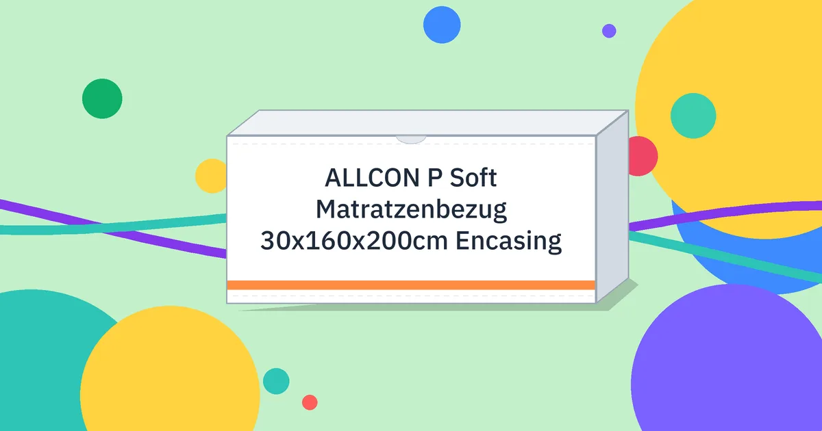 Symbolbild: Packung mit der Aufschrift ALLCON P Soft Matratzenbezug 30x160x200cm Encasing (PZN 20347869) – Verfügbarkeit und Bezug in Apotheken in Frankfurt am Main