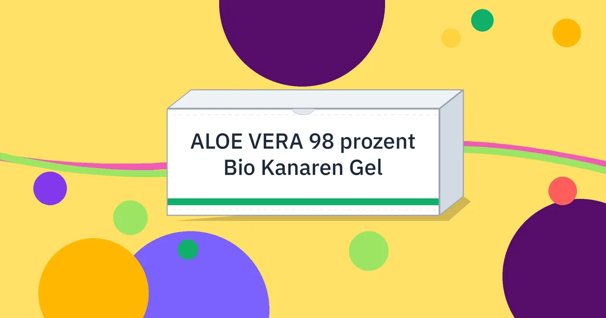 Symbolbild: Packung mit der Aufschrift ALOE VERA 98 prozent Bio Kanaren Gel (PZN 02745454) – Verfügbarkeit und Bezug in Apotheken in Frankfurt am Main