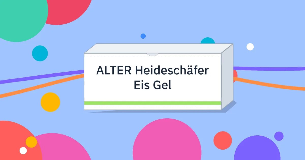 Symbolbild: Packung mit der Aufschrift ALTER Heideschäfer Eis Gel (PZN 05949619) – Verfügbarkeit und Bezug in Apotheken in Frankfurt am Main