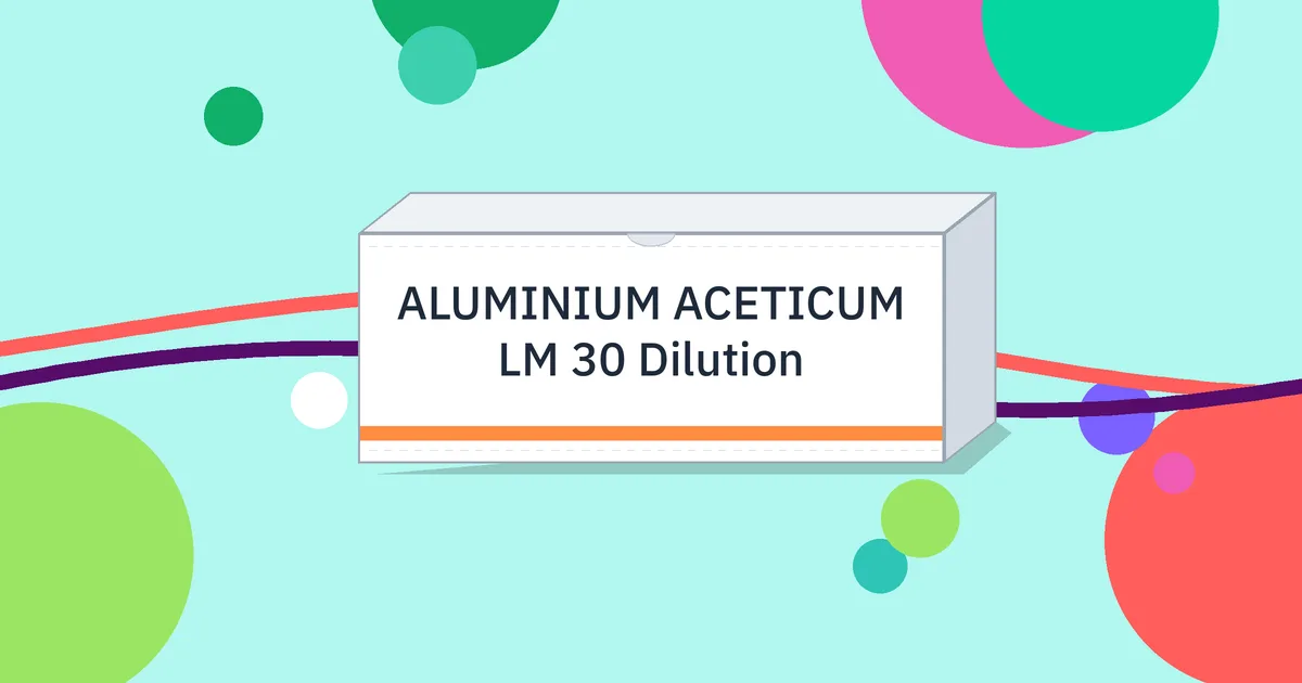 Symbolbild: Packung mit der Aufschrift ALUMINIUM ACETICUM LM 30 Dilution (PZN 13316437) – Verfügbarkeit und Bezug in Apotheken in Frankfurt am Main