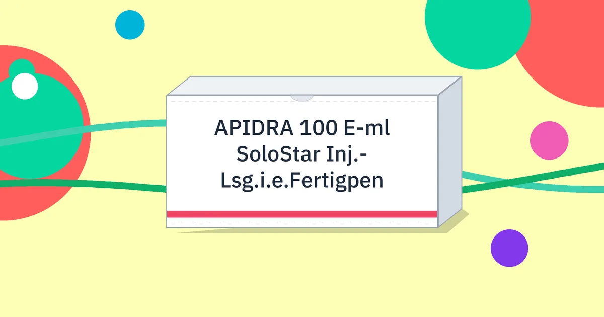 Symbolbild: Packung mit der Aufschrift APIDRA 100 E-ml SoloStar Inj.-Lsg.i.e.Fertigpen (PZN 19107539) – Verfügbarkeit und Bezug in Apotheken in Frankfurt am Main
