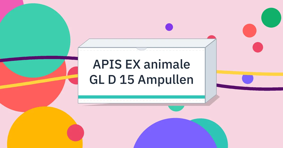 Symbolbild: Packung mit der Aufschrift APIS EX animale GL D 15 Ampullen (PZN 03359256) – Verfügbarkeit und Bezug in Apotheken in Frankfurt am Main